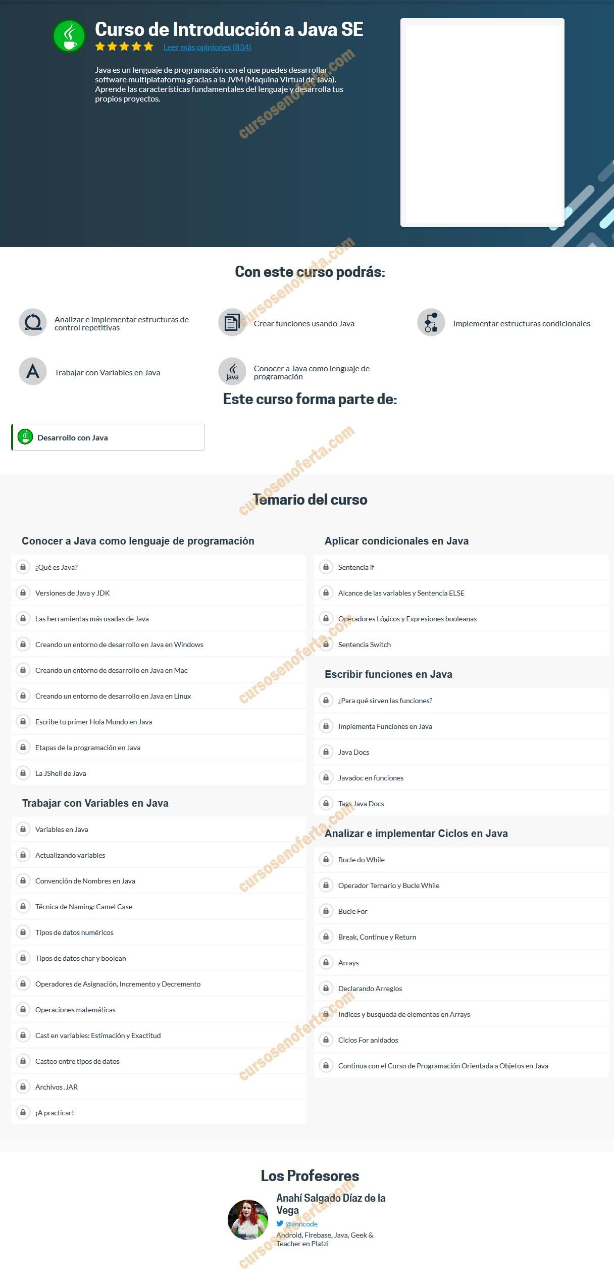 Curso de Introducción a Java SE - cursosenoferta.com Curso de Introducción a Java SE - cursosenoferta.com